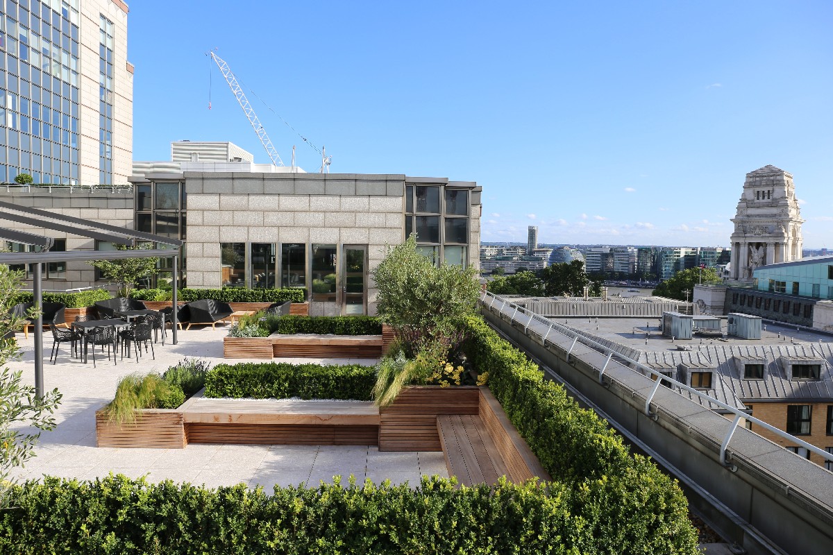 Roof Terrace Design | Roof terrace planters | Outdoor Planters ...