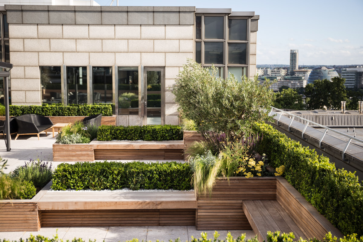 Roof Terrace Design | Roof terrace planters | Outdoor Planters ...
