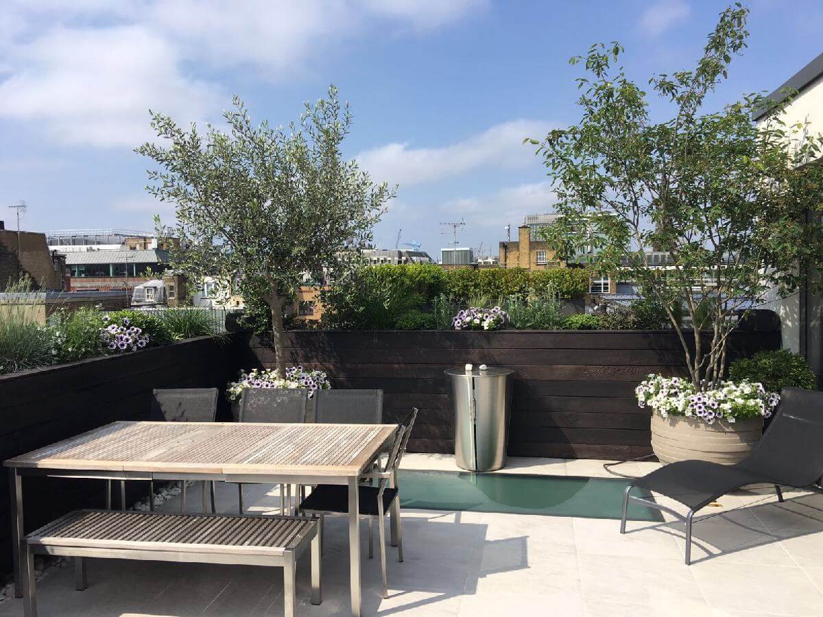 Roof terrace Fitzrovia – London Planters